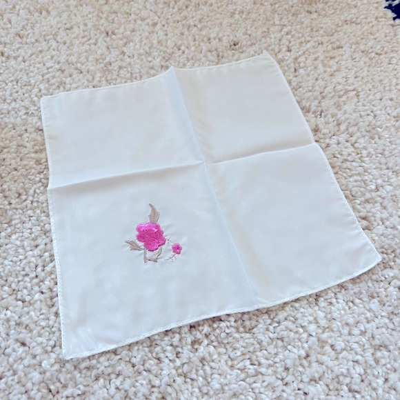Accessories | Brand New Chines Silk Handkerchief With Embroidered ...